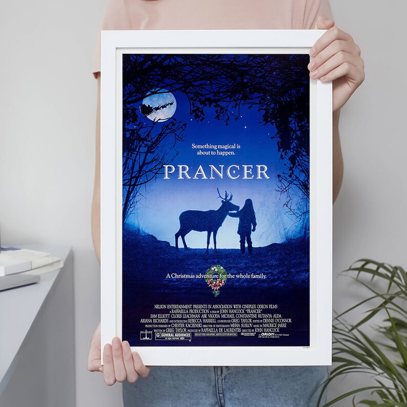 Prancer Movie Poster, Unique Movie Poster Wall Art, Gift for Movie ...