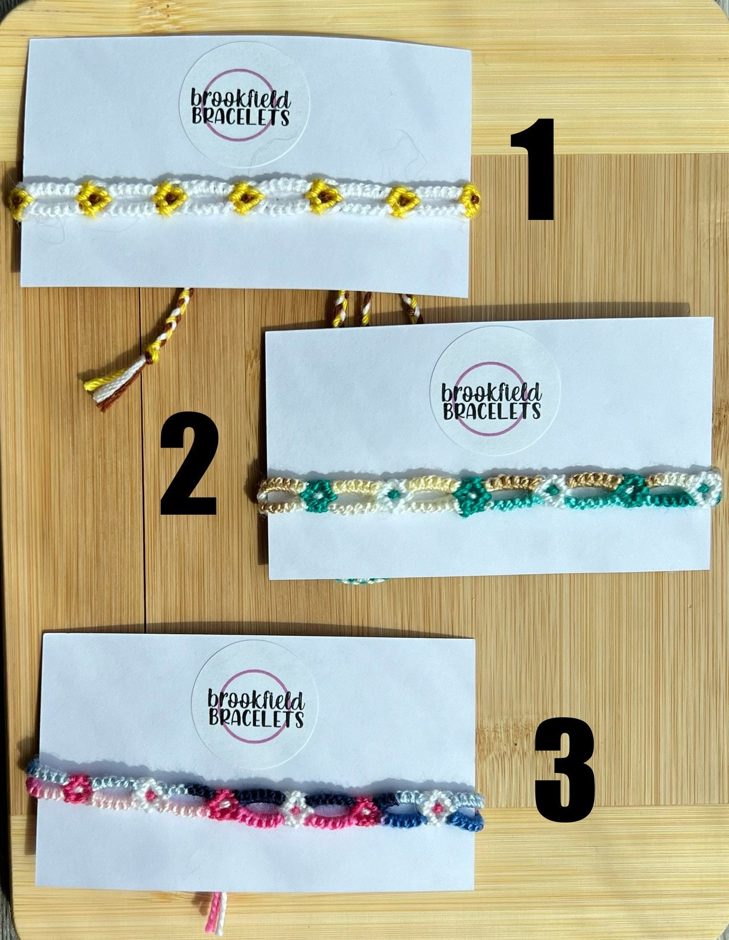 Daisy Chain Friendship Bracelets - Etsy