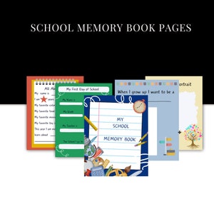 My School Memory Book Questionnaire Templates My First Day When I Grow ...