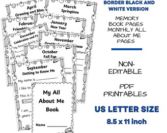 My School Memory Book Questionnaire Templates My First Day When I Grow ...