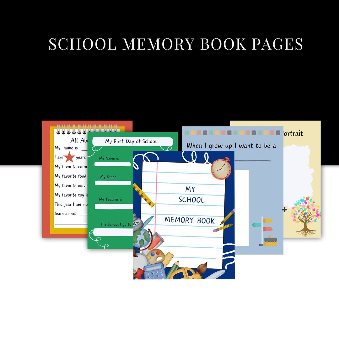 My School Memory Book Questionnaire Templates My First Day When I Grow ...