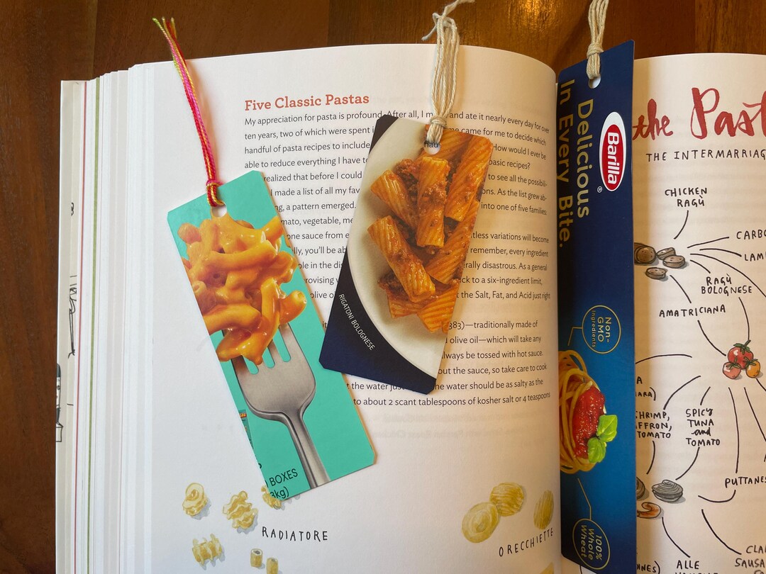 Foodie and Chef Bookmarks | Upcycled - Etsy