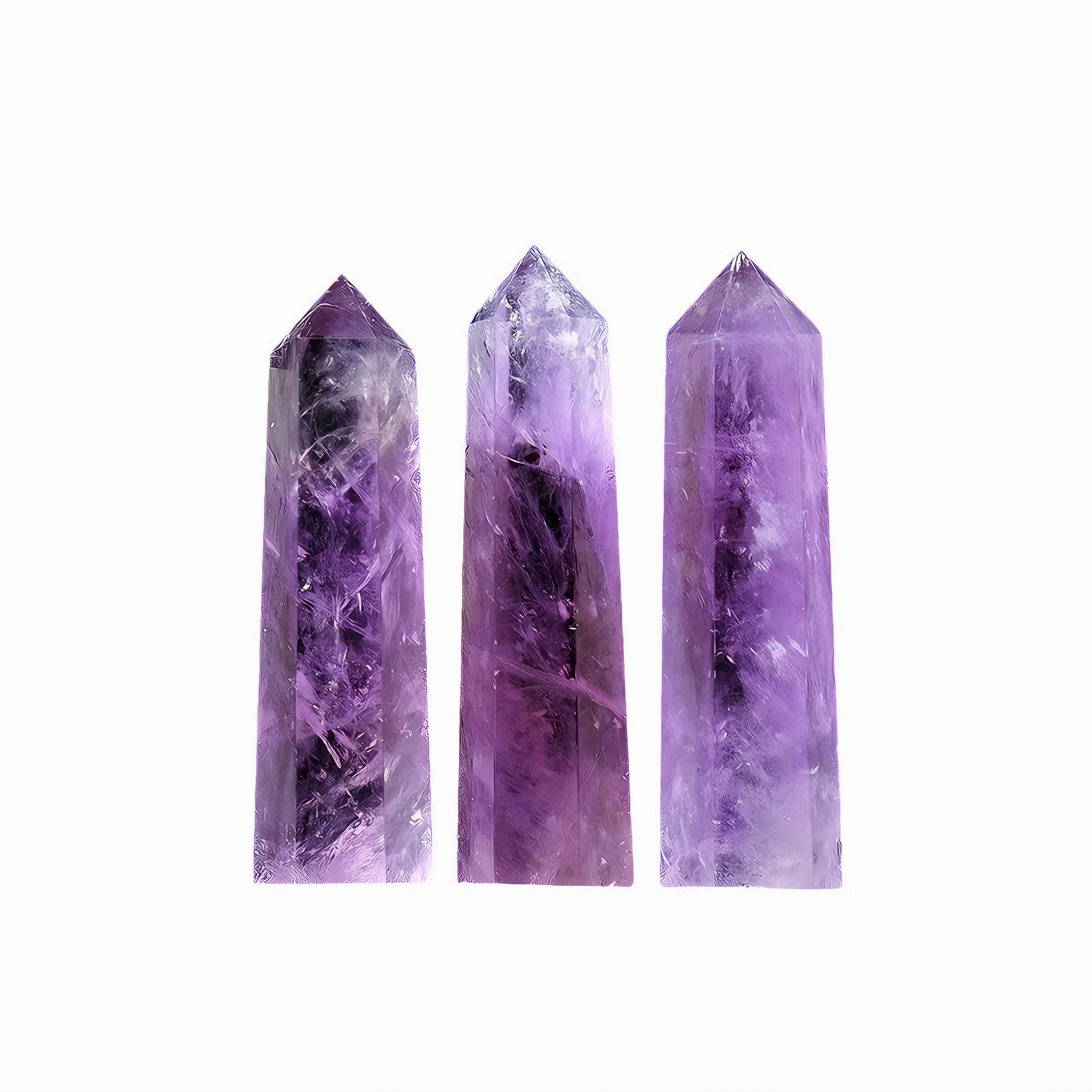 Brazilian Natural Crystal Column Polished Tower Healing Crystal Stone ...