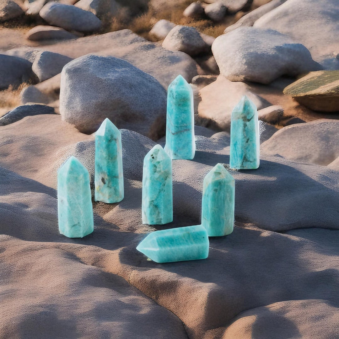 Natural Point Energy Reiki Crystal Quartz Tower Tianhe Stone Wand ...