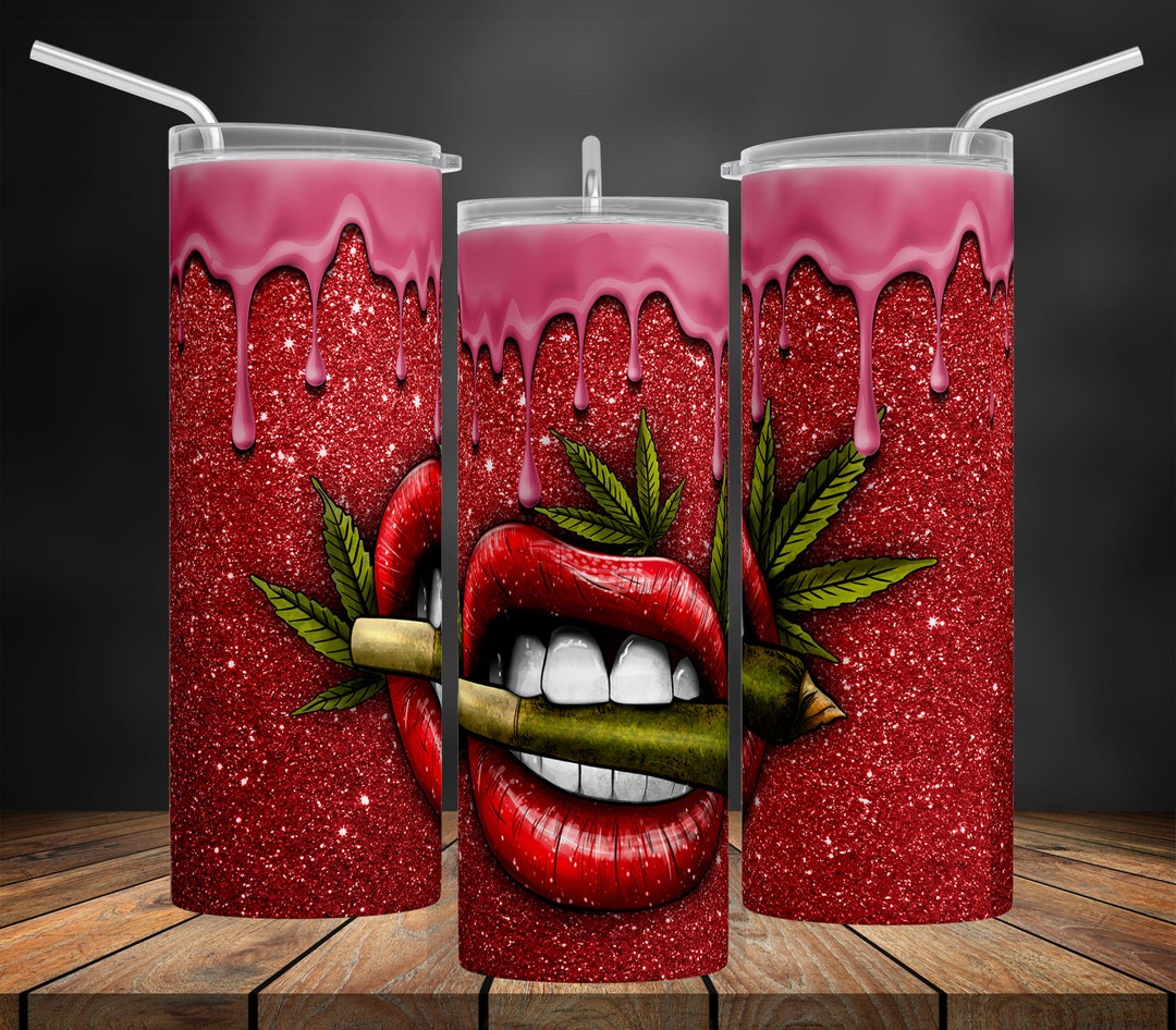 Weed Glitter 20oz Tumbler Wrap, Funny 420 Weed Tumbler Wrap, 20oz ...