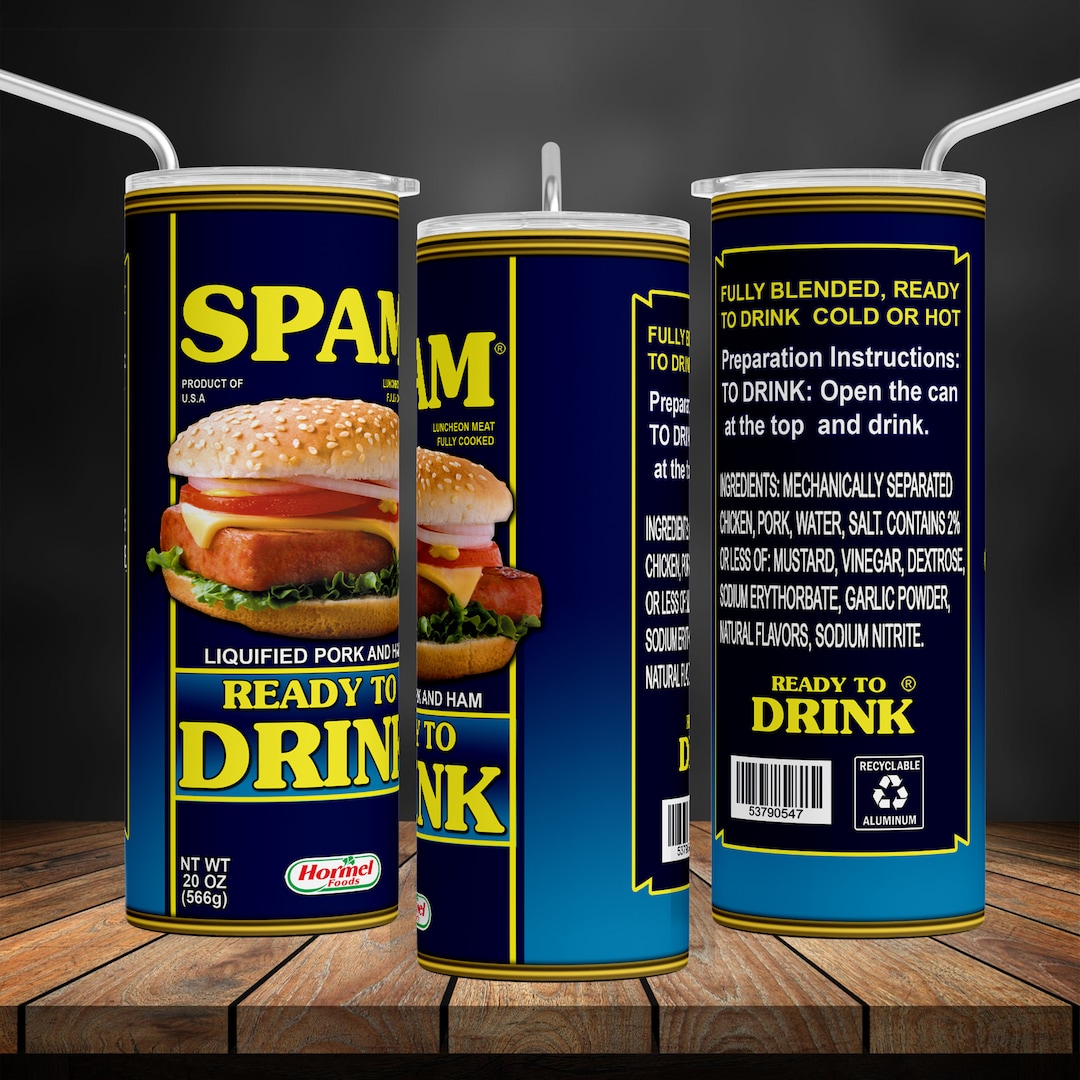 Drinkable Spam Tumbler Wrap: Funny Gag Gift Design (digital Download ...