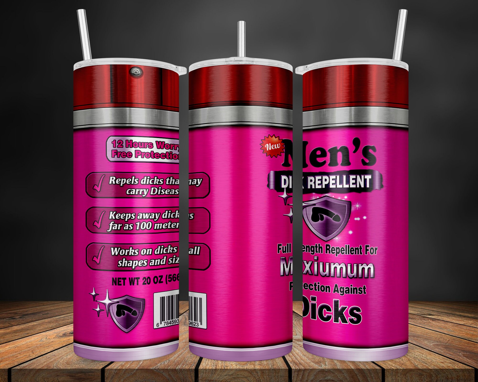 Funny Dick Repellent Spray Tumbler PNG, Rude Humor Design (digital ...