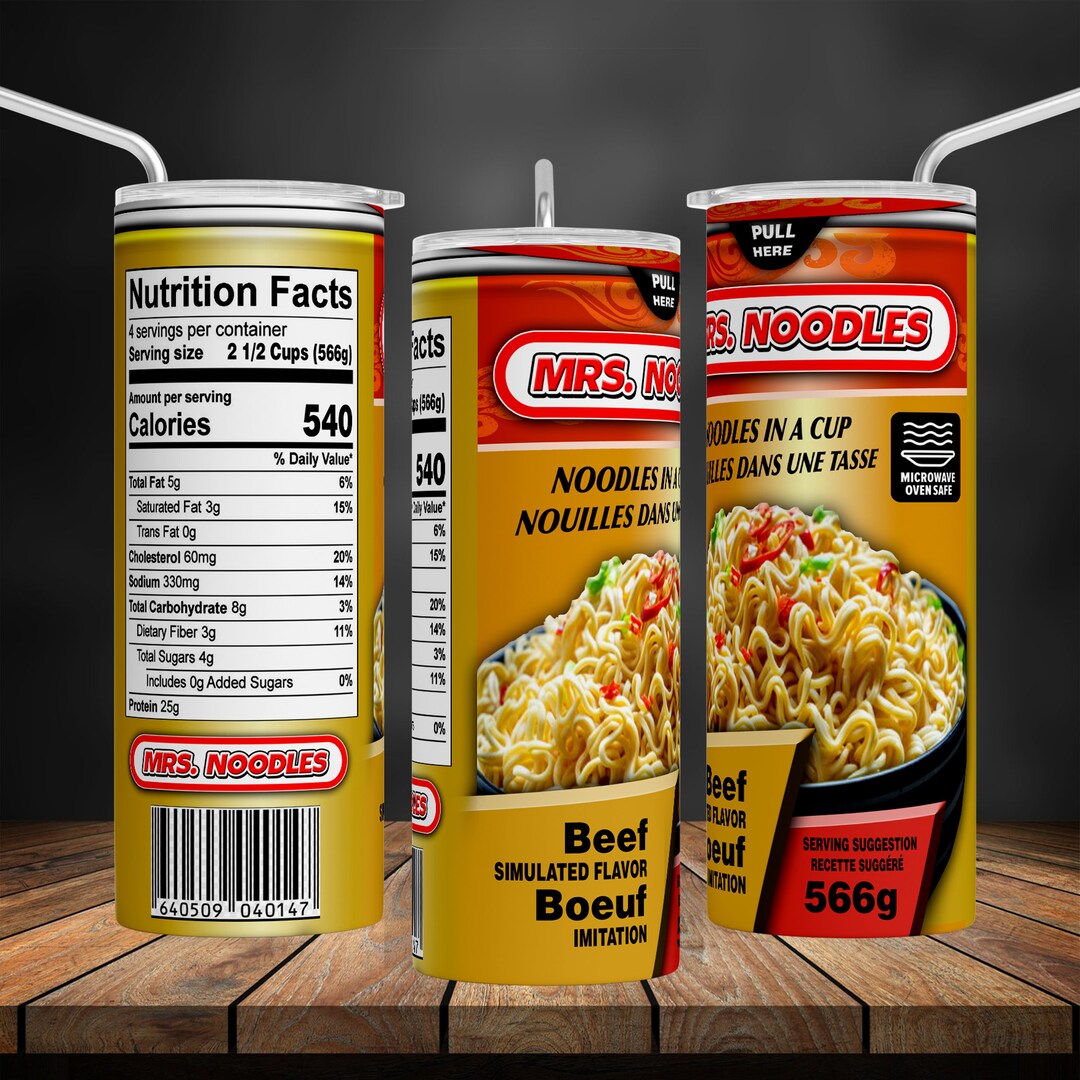 Funny Ramen Tumbler Wrap: Seamless Noodles Design (digital File) - Etsy