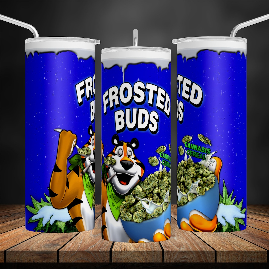 Frosted Buds 20oz Weed Tumbler Wrap, Funny 420 Stoner Tumbler ...