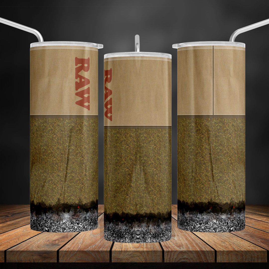 RAW 420 Weed Tumbler Wrap, 20oz Skinny Tumbler Seamless Design for ...