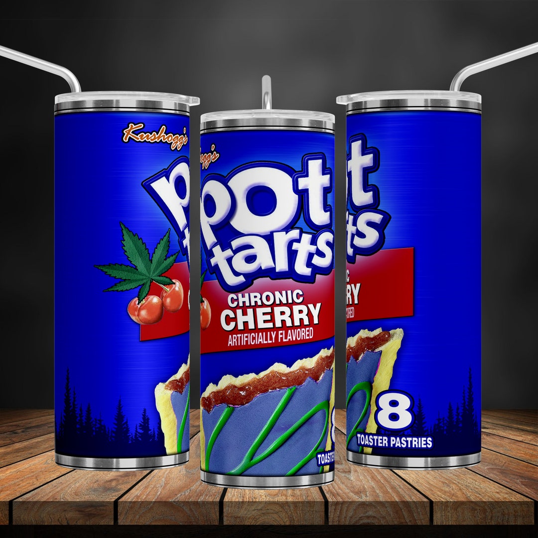 Pot Tarts 20oz Weed Tumbler Wrap, Funny 420 Stoner Tumbler, Marijuana ...