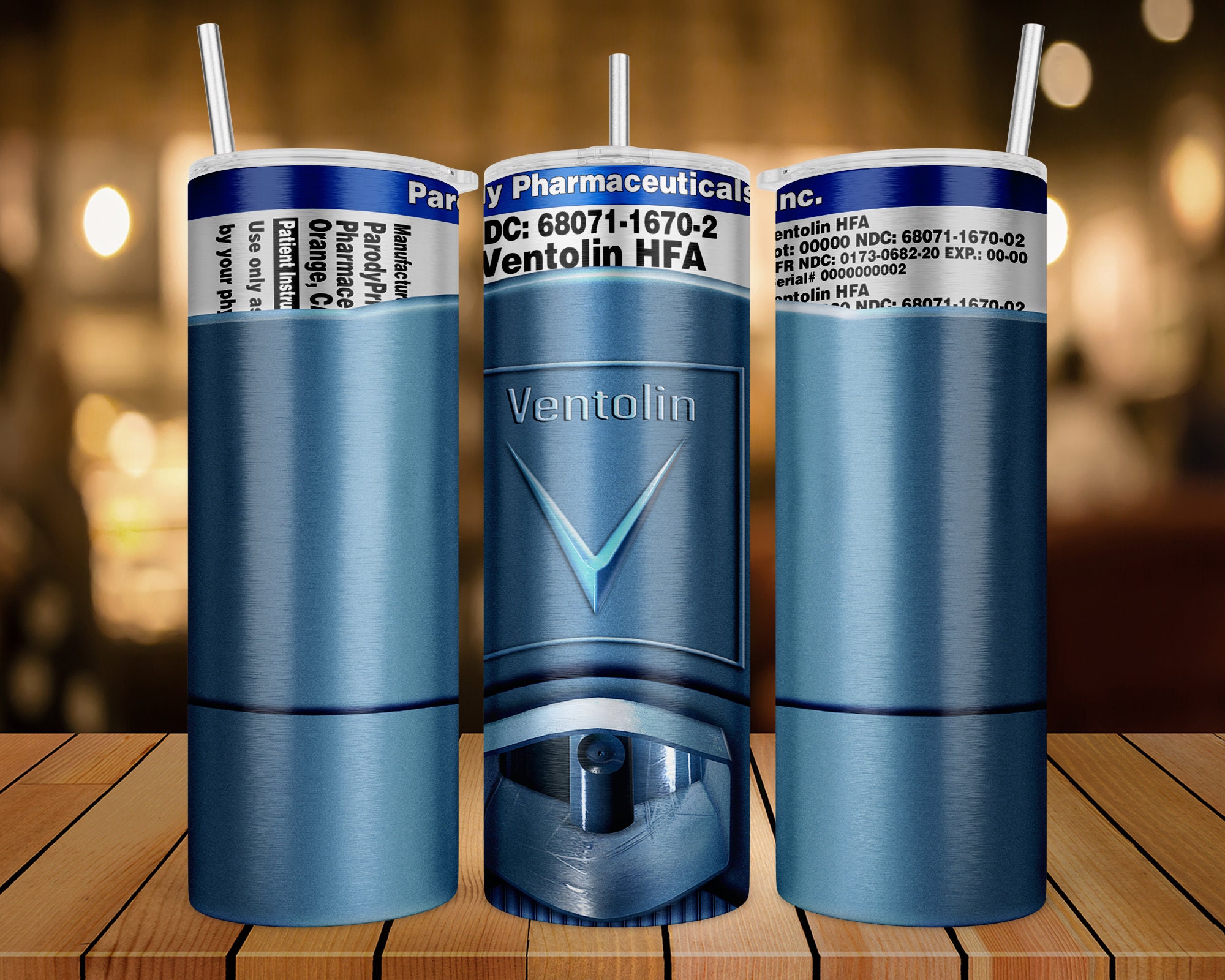 Giant Inhaler 20oz Tumbler Wrap, Funny Big Asthma Inhaler Tumbler PNG ...