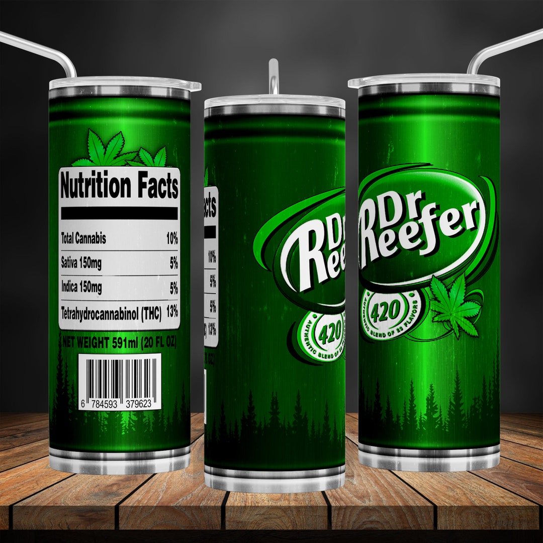 Weed Pop Can, 20 Oz Funny Weed Stoner Tumbler Wrap, 420 Joke Tumbler ...