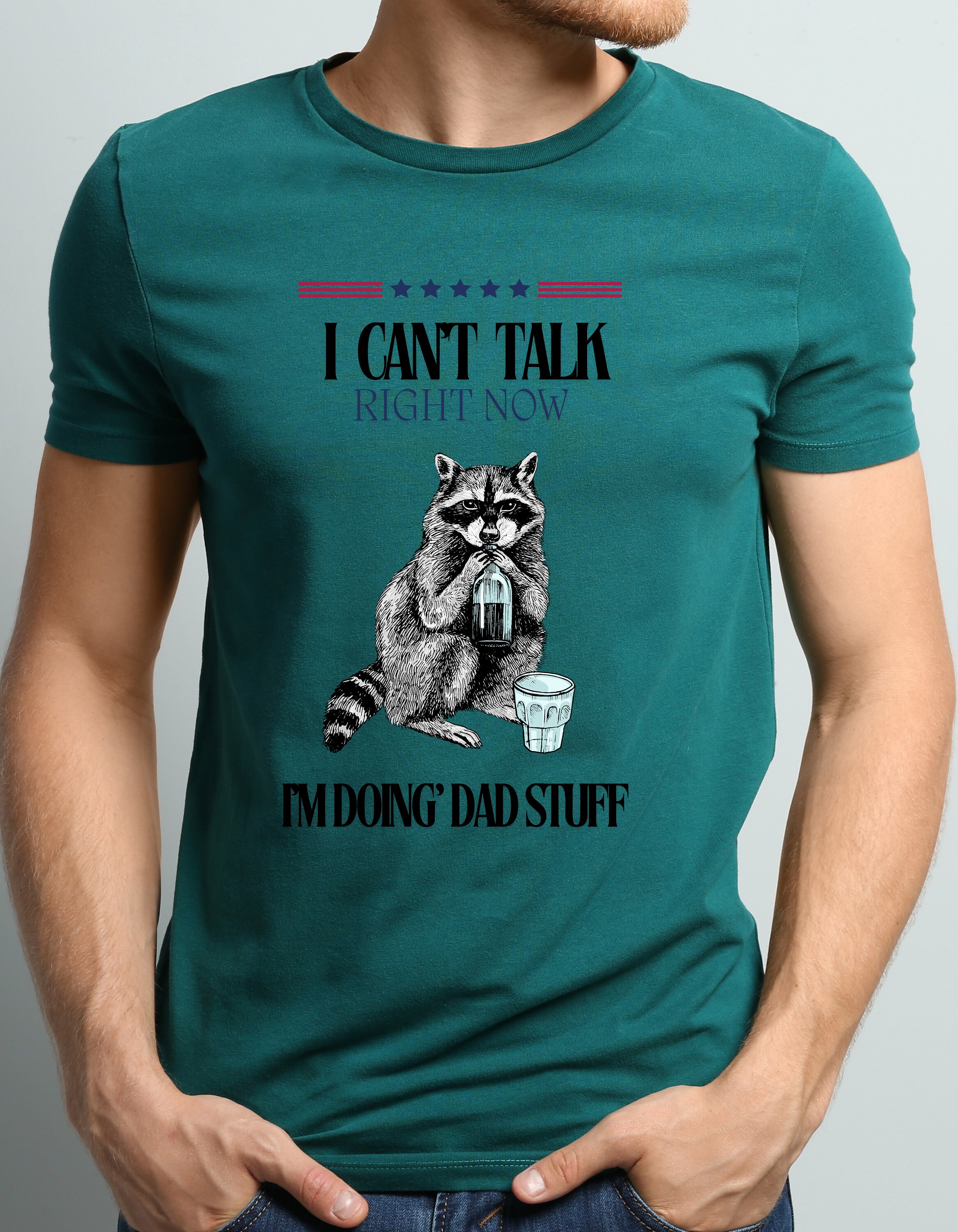 Feral Raccoon Design Black Fathers Day Png Dad PNG Rockers Trash Panda ...