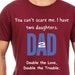 Retro Dad PNG Dad Two Daughters Png Funny Dad Png Father's Day Gift ...