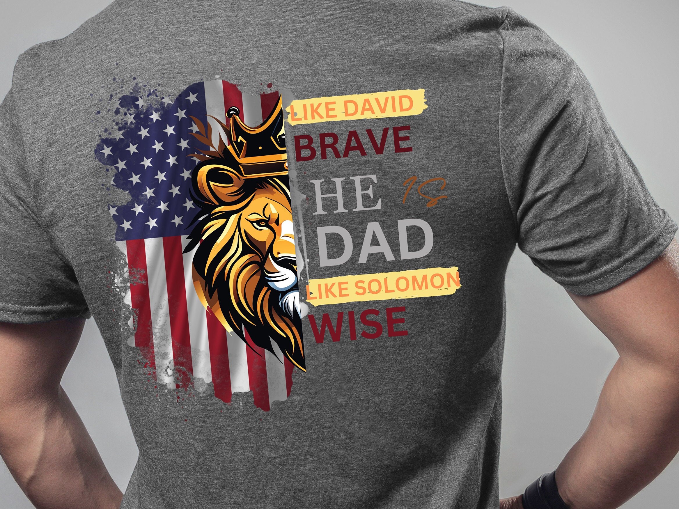 Dad PNG He is Dad PNG Brave Like David Png Bible Verses Png Father's ...