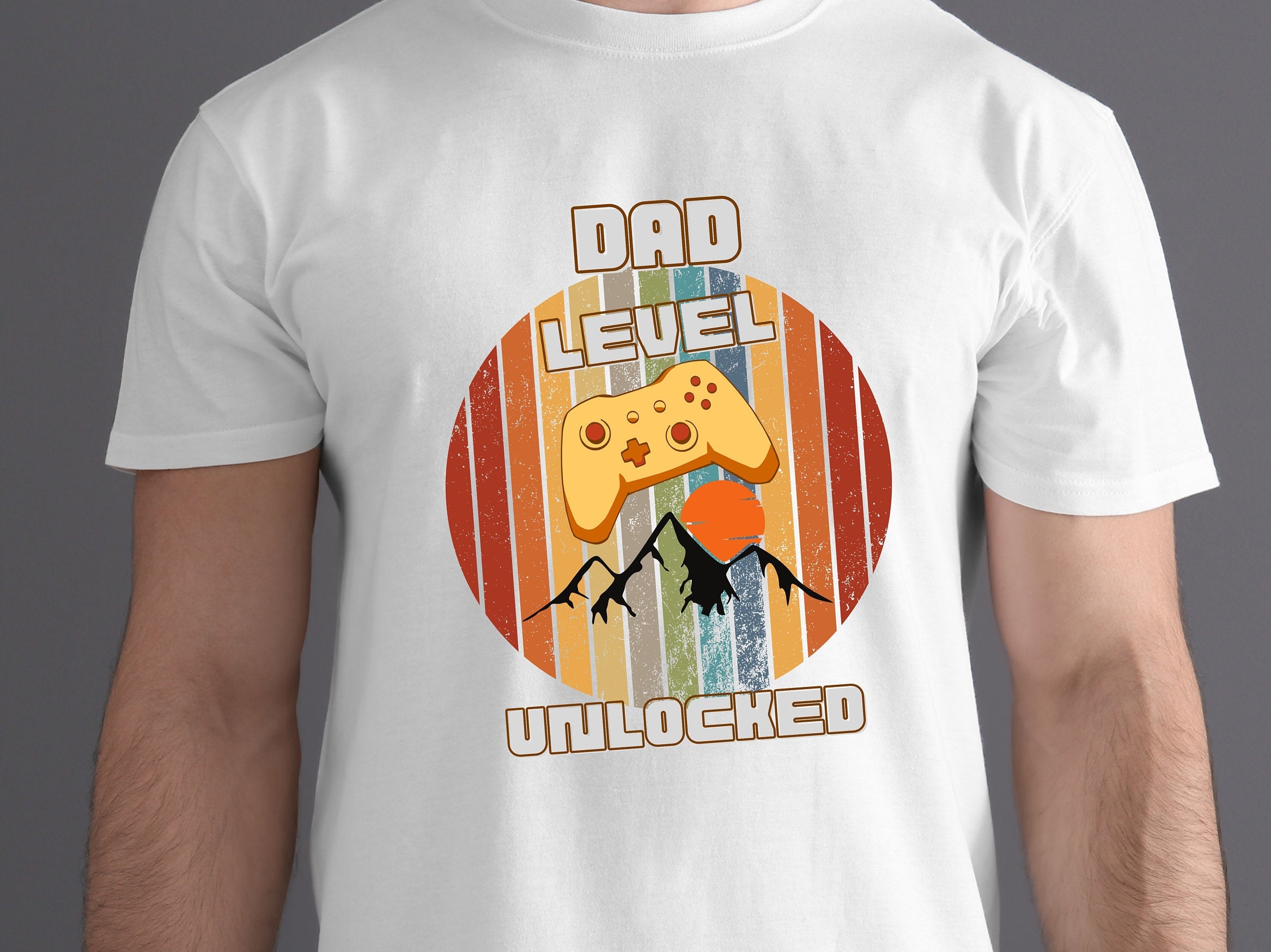 Dad Level Unlocked Png Gamer Daddy Shirt Dad PNG Fathers Day Gift Dads ...