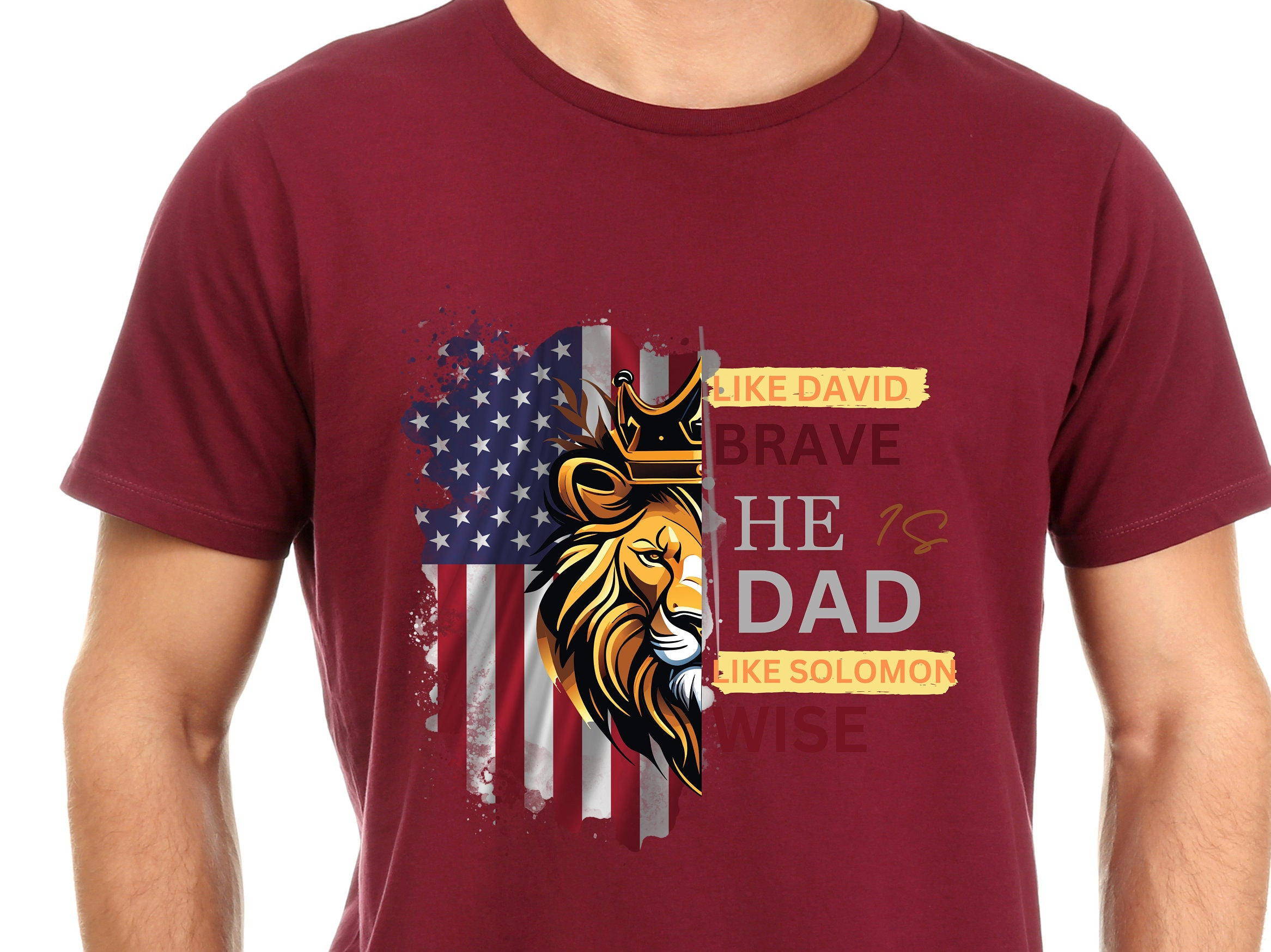 Dad PNG He is Dad PNG Brave Like David Png Bible Verses Png Father's ...