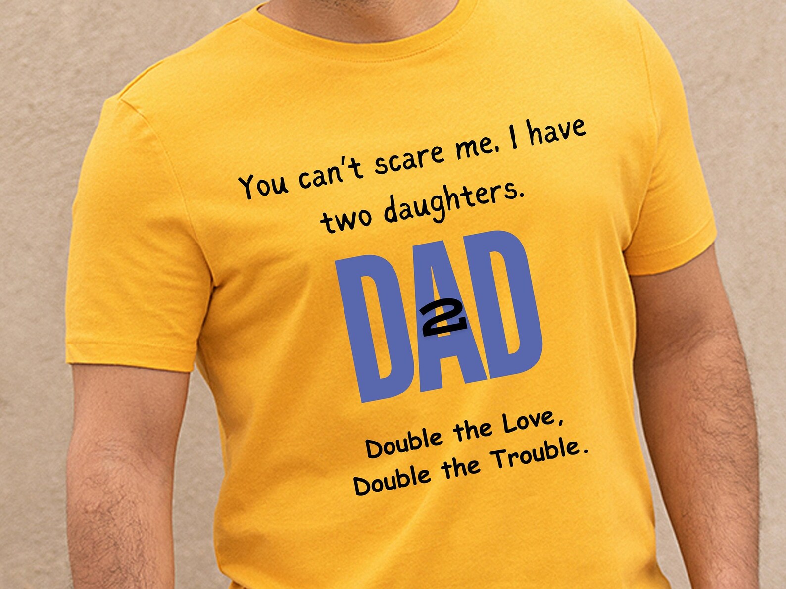 Retro Dad PNG Dad Two Daughters Png Funny Dad Png Father's Day Gift ...