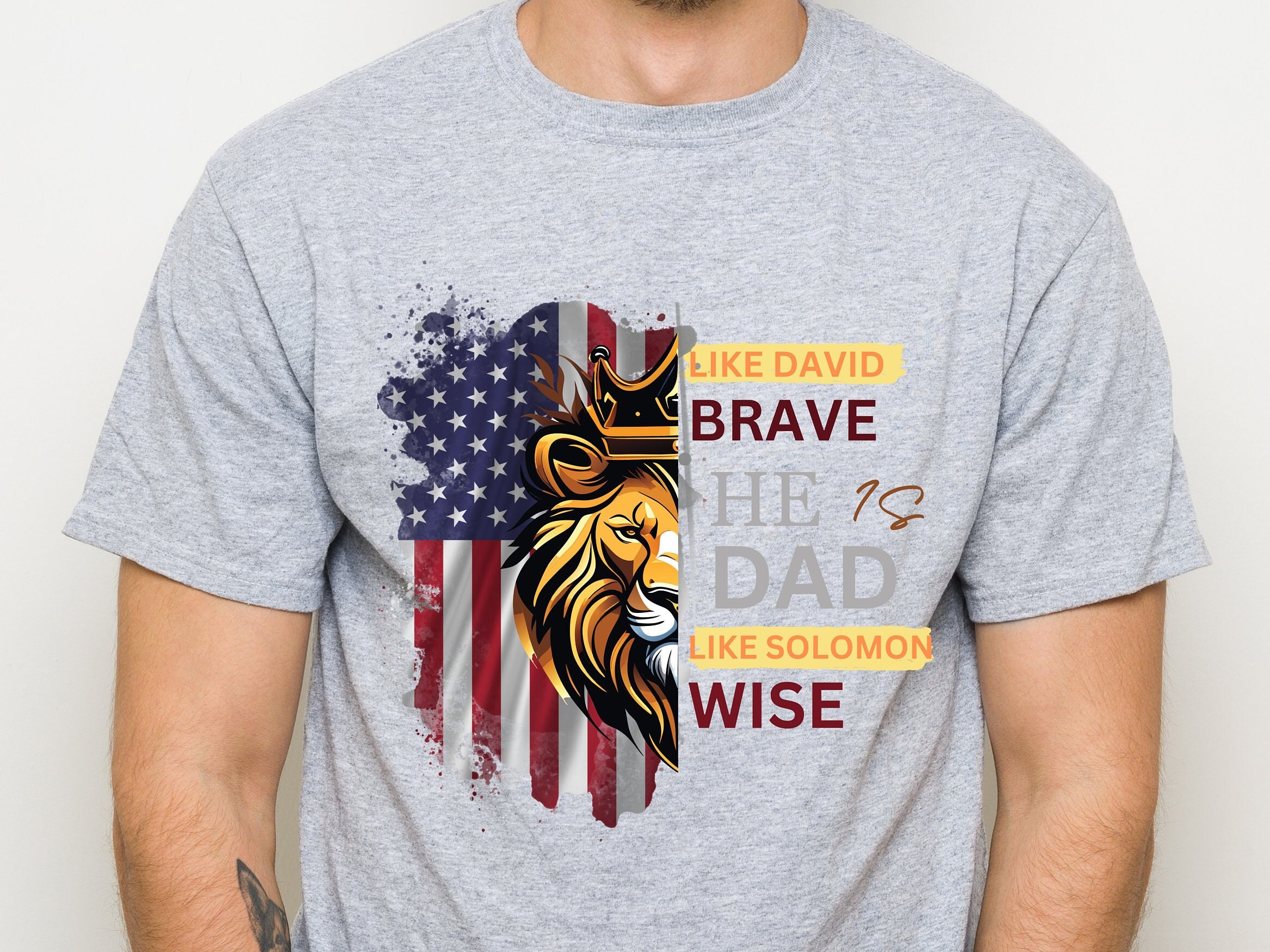 Dad PNG He is Dad PNG Brave Like David Png Bible Verses Png Father's ...