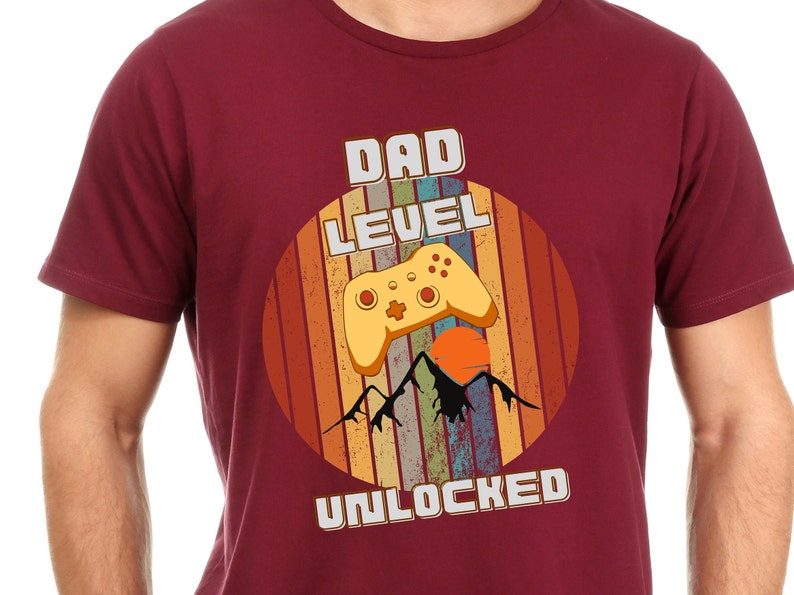 Dad Level Unlocked Png Gamer Daddy Shirt Dad PNG Fathers Day Gift Dads ...