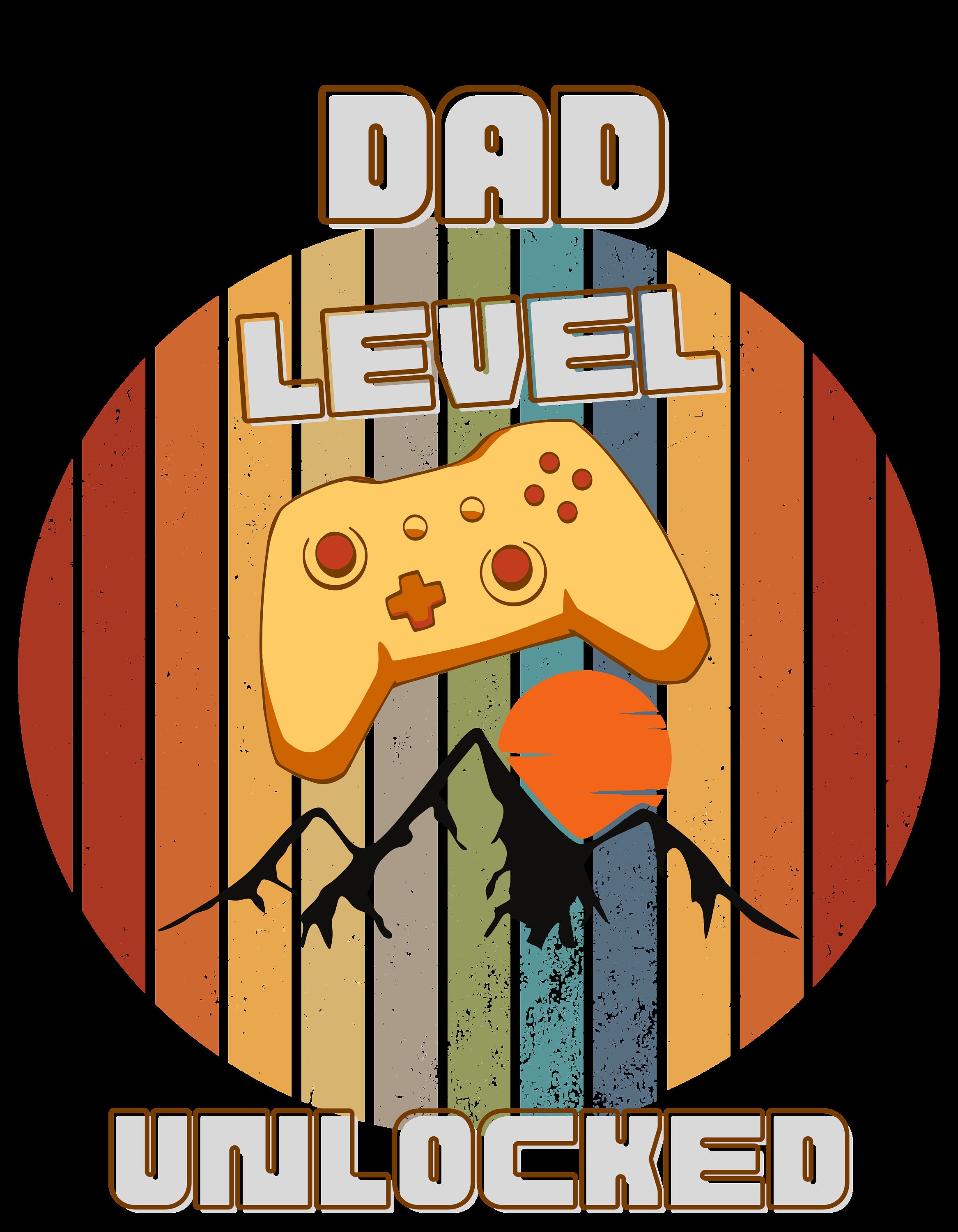 Dad Level Unlocked Png Gamer Daddy Shirt Dad PNG Fathers Day Gift Dads ...