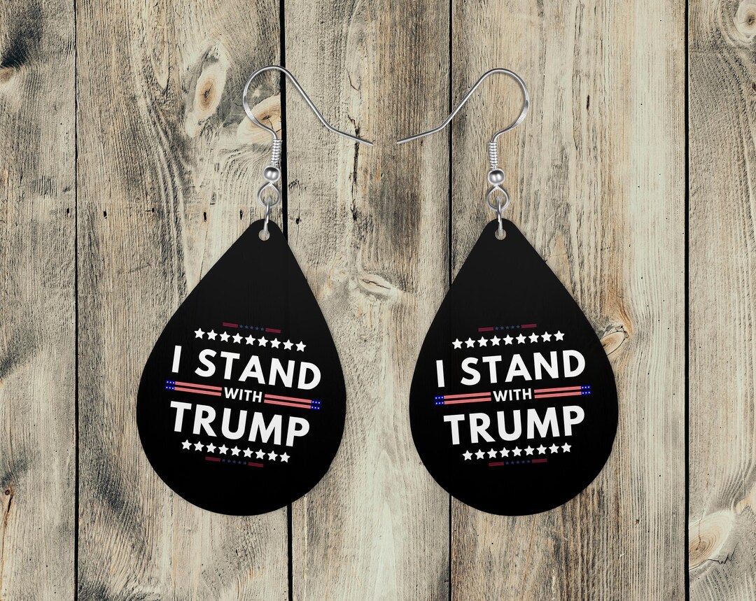 Trump Earrings Svg Png Pdf, Trump 2024 Make America Great Again, Trump ...