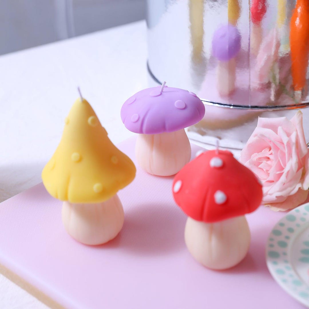 Enchanted Forest Mushroom Candle Silicone Mold DIY Scented Candle ...