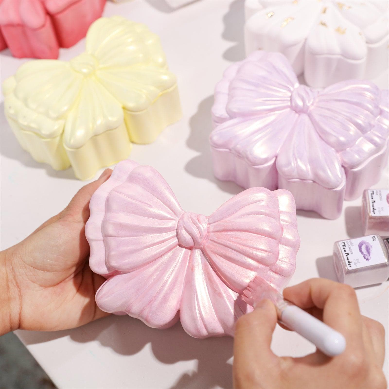 Puffy Bow Concrete Storage Box Silicone Mold: DIY Candle Jar - Etsy