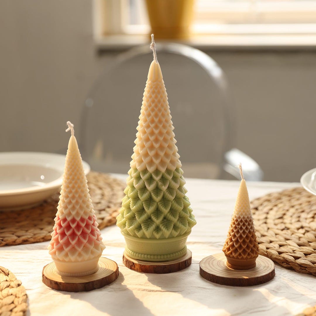 Christmas Tree Candle Mold, DIY Conical Candle Making - Etsy