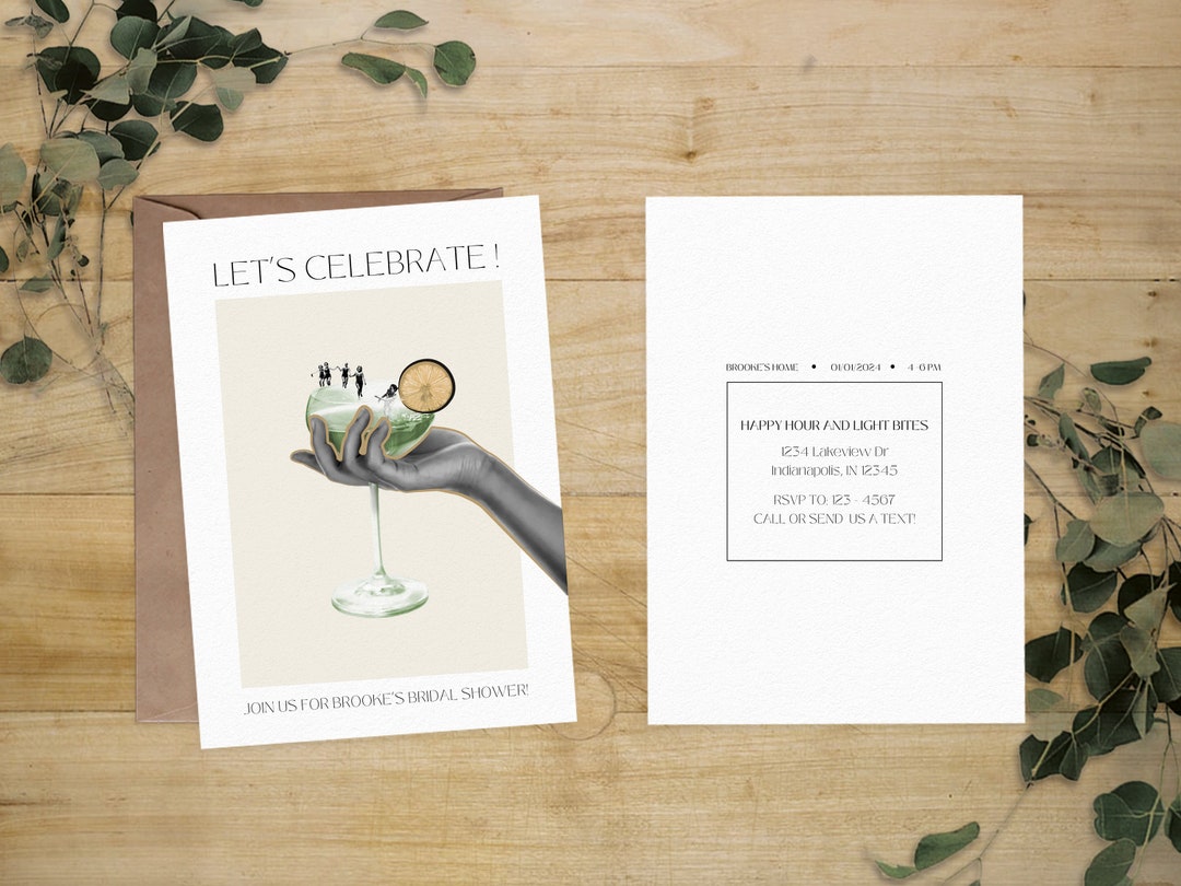 Collage Invitation - Editable 5x7 With Canva - Etsy