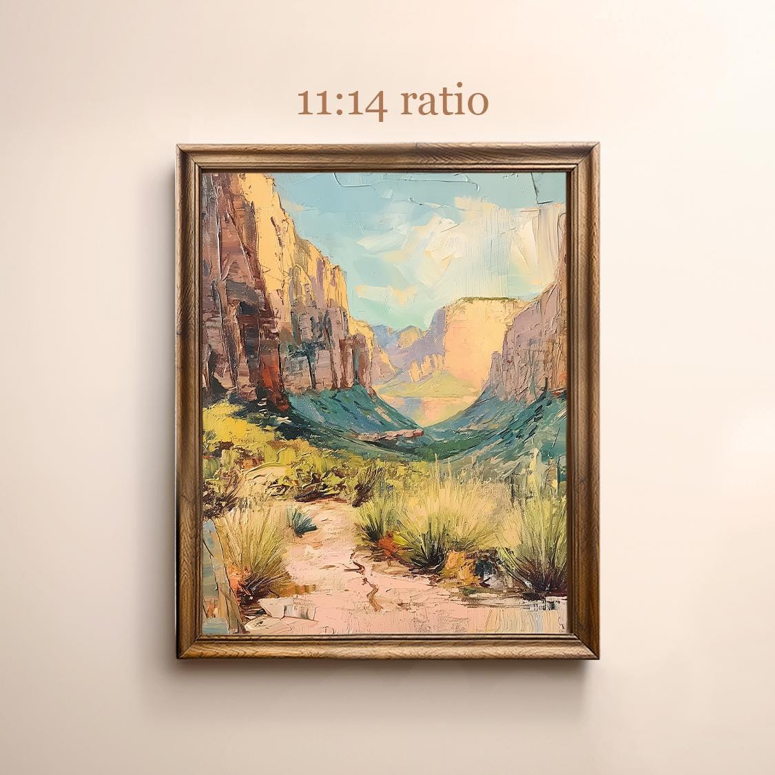 Zion National Park | Printable Wall Art | Dreamlike Oil Painting ...