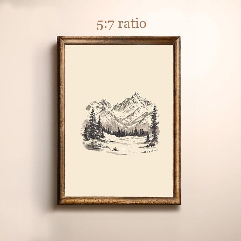 Rockies | Rocky Mountain Sketch Art | Aesthetic Pencil Sketch AI ...