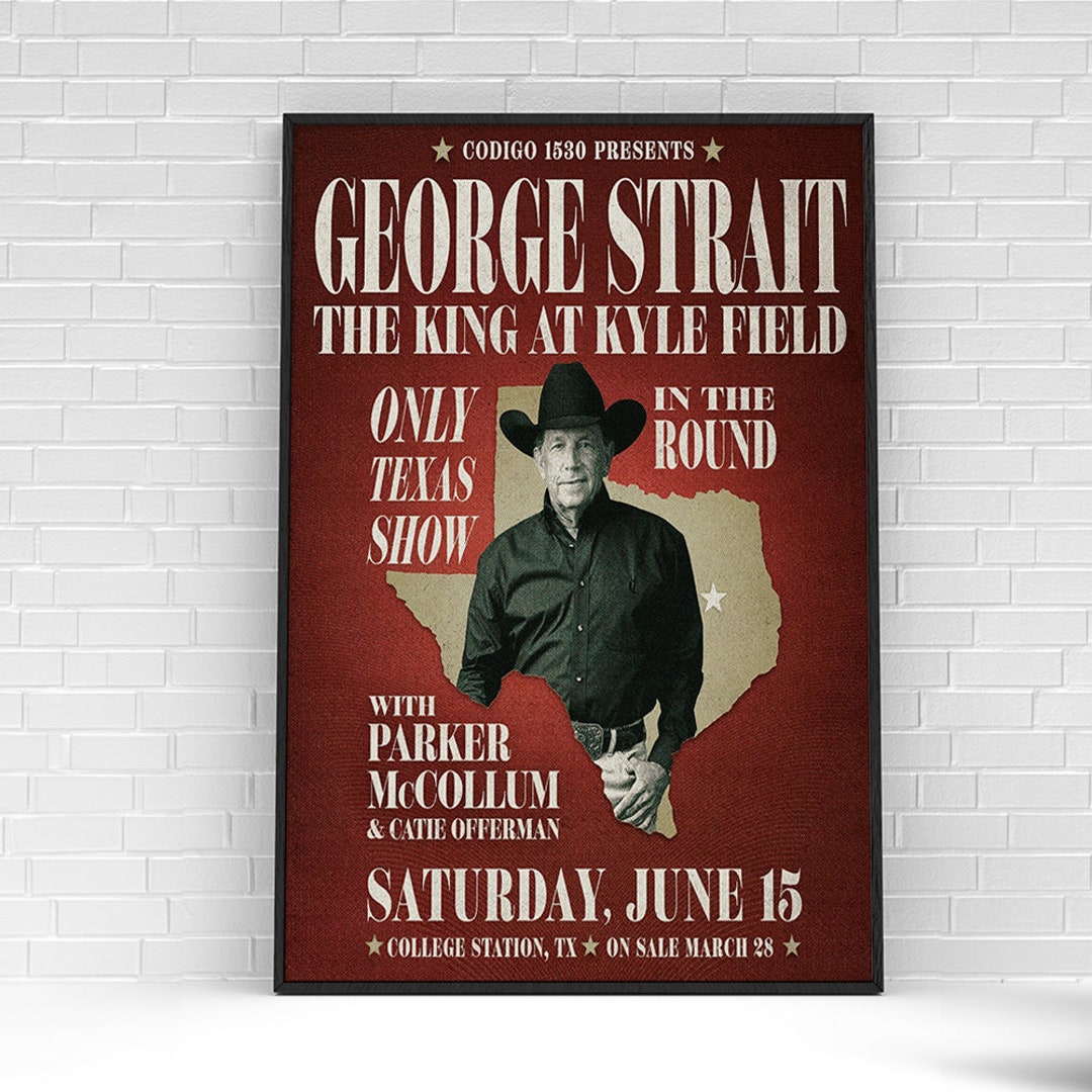 George Strait Poster, Customized Poster, Poster Art, High Quality ...