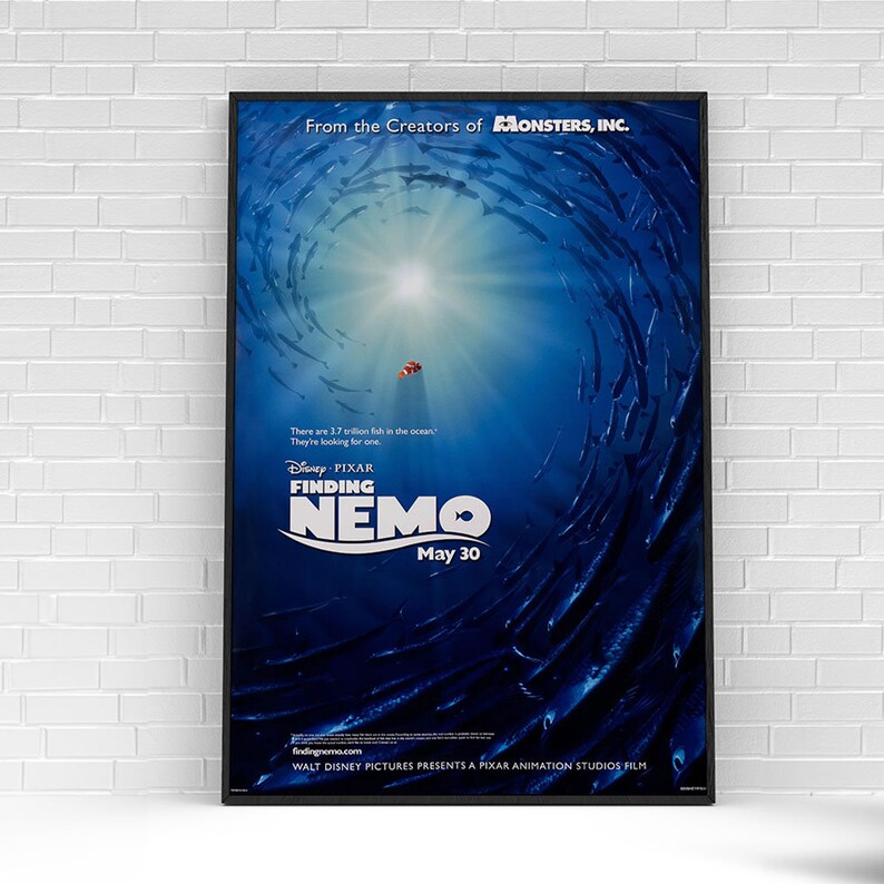 Finding Nemo Movie Poster 2003 , Poster Art, High Quality Canvas Prints ...
