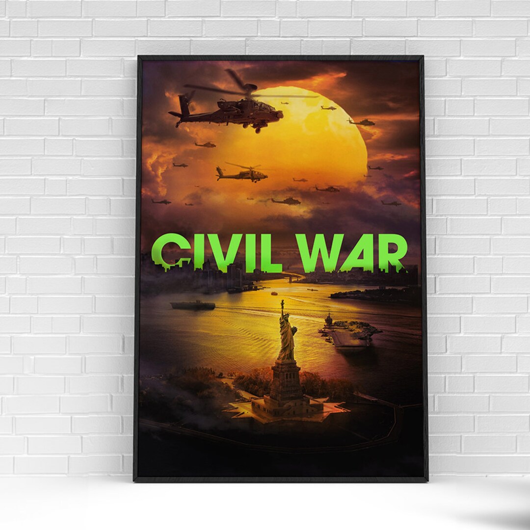 Civil War Movie Poster, Customized Poster, Poster Art, High Quality ...