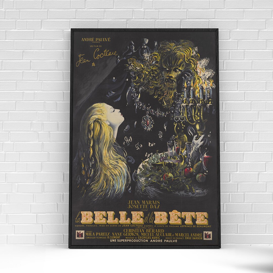 La Belle Et La Bete Beauty and the Beast Poster, Poster Art, High ...