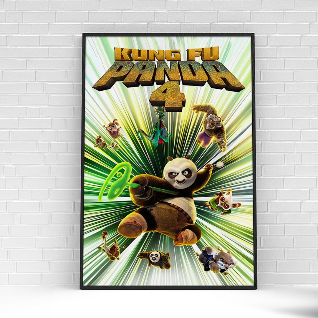 Kung Fu Panda 4 Movie Poster, Customized Poster, Poster Art, High ...