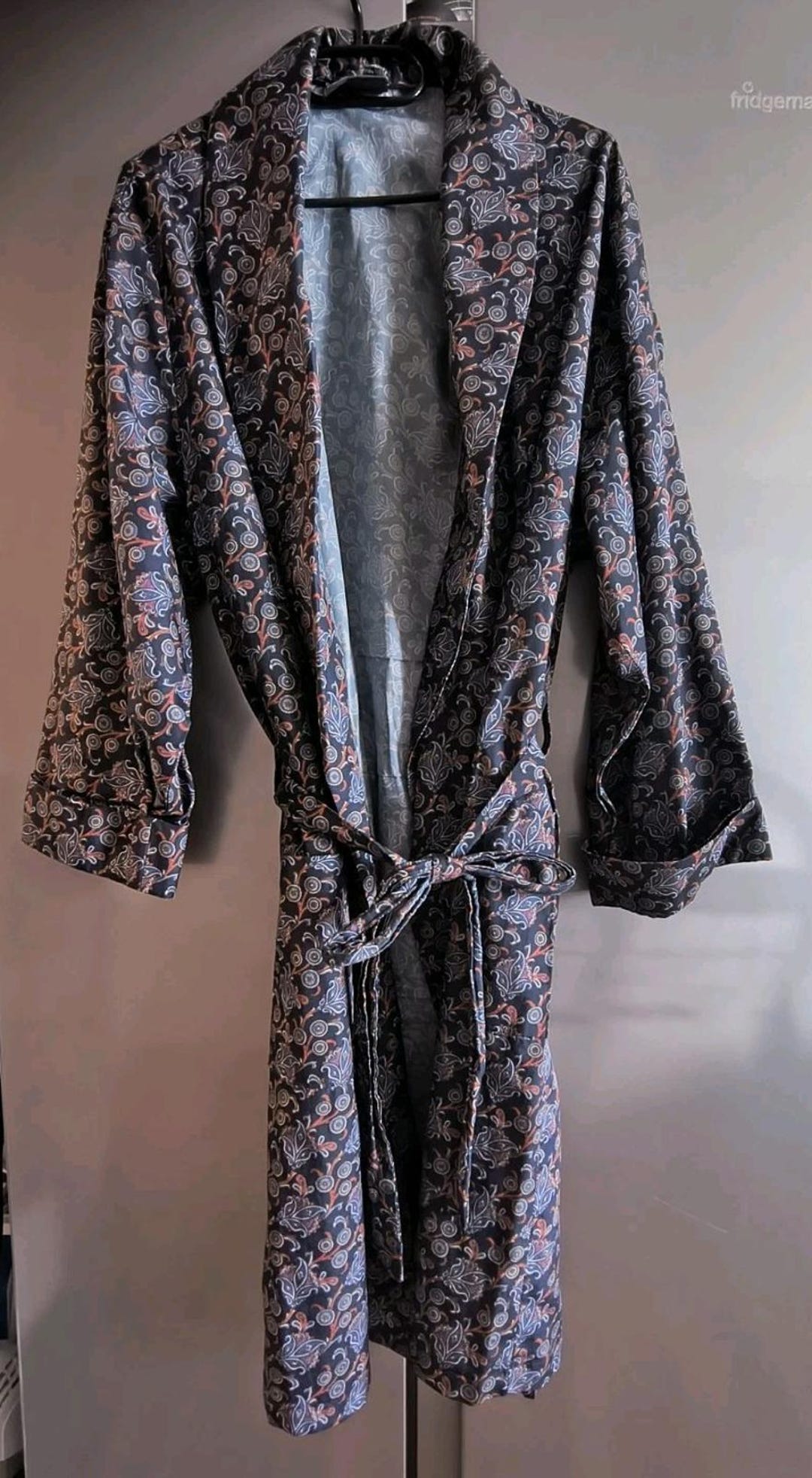 Vintage Mens 70's Sammy Dressing Gown Smoking Jacket Blue Medium - Etsy ...