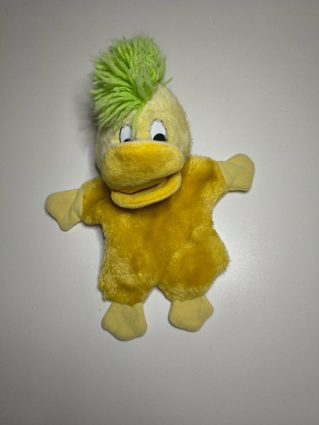 Vintage 1990 Goldenbear Edd the Duck Hand Puppet Yellow Duck Green ...