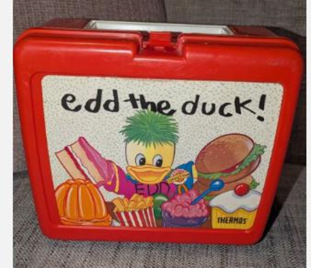 Edd the Duck Vintage Lunchbox 1990 CBBC Thermos - Etsy