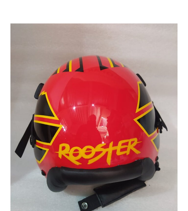 Top Gun Maverick HGU-55 rooster Naval Aviator Fighter Pilot Helmet size ...