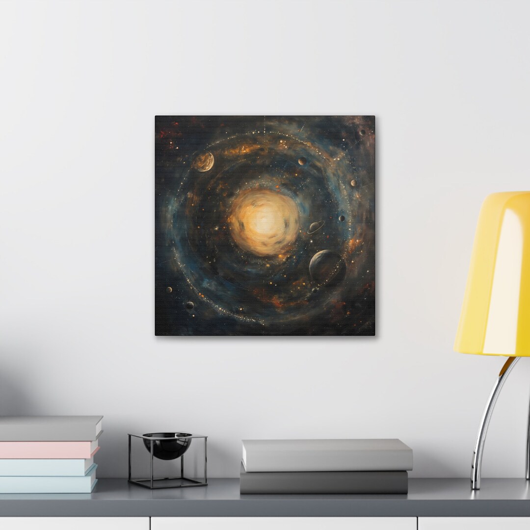Space Art Print on Canvas Space Painting Wall Decoration Painting on ...
