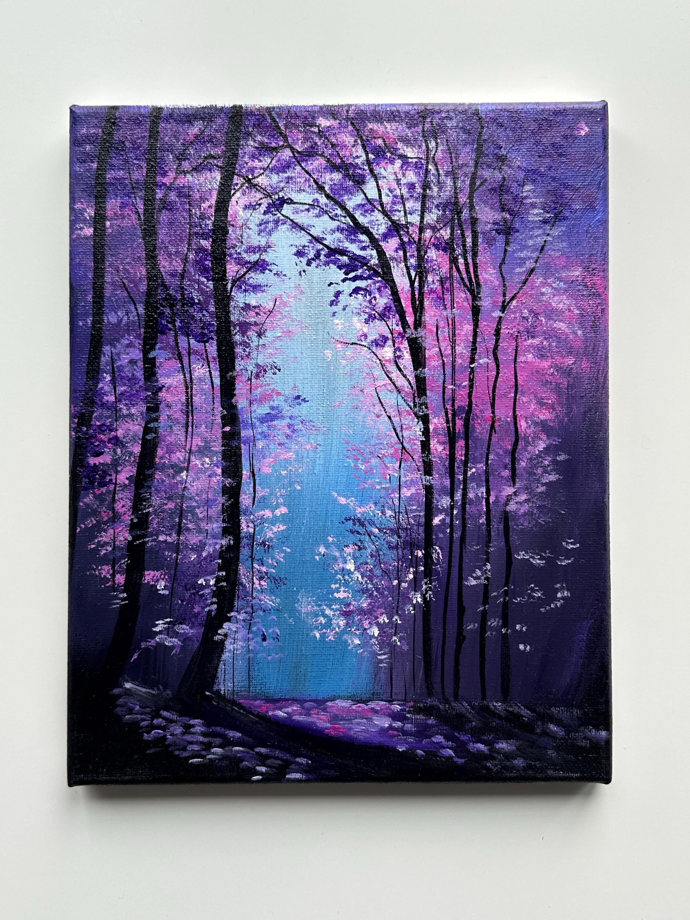 Enchanted Forest Path – 8x10 Original Acrylic Fantasy Landscape - Etsy