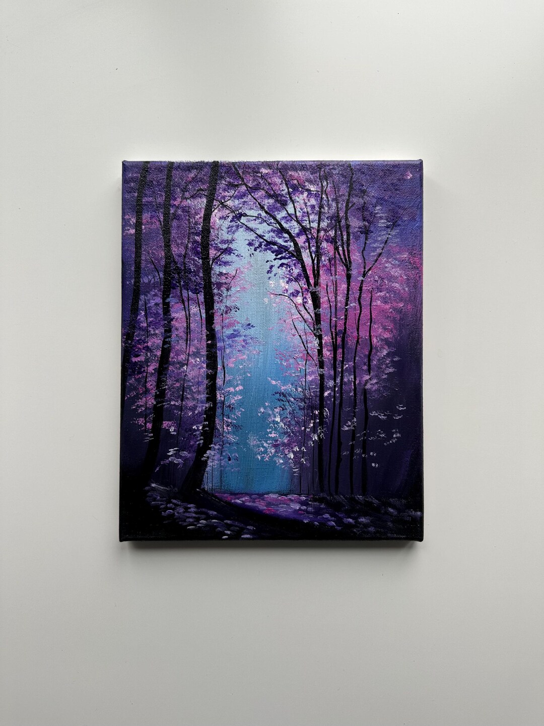 Enchanted Forest Path – 8x10 Original Acrylic Fantasy Landscape - Etsy