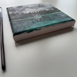 The Conjuring House-original Scary Forest Acrylic Painting on 5 X 5 ...