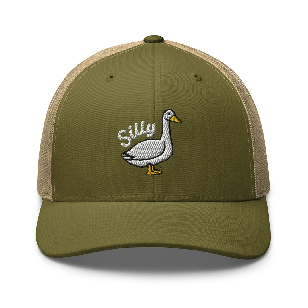 Goose Hat Silly Goose Embroidered Goose Cap Trucker Cap Silly Goose ...