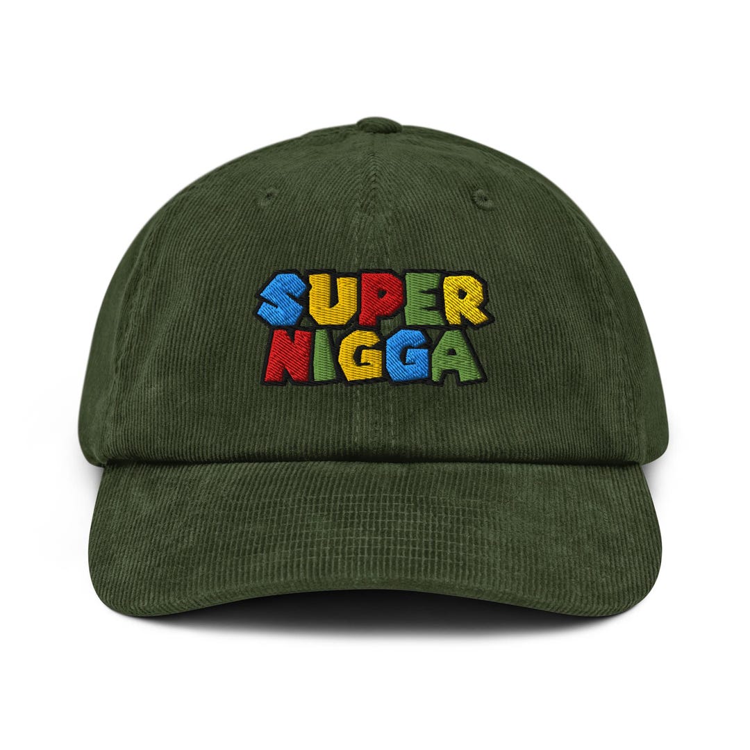 Gamer Gifts Super Nigga Funny Super Mario Parody Hat Goofy Embroidery ...