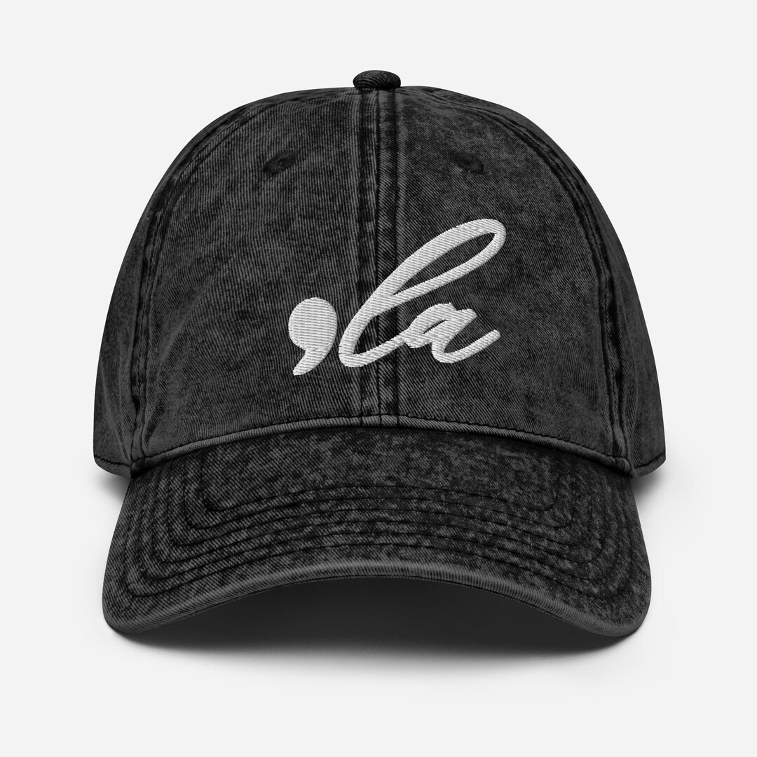 Kamala Harris Hat Embroidery Vintage Cotton Twill Cap Comma La Hat ...