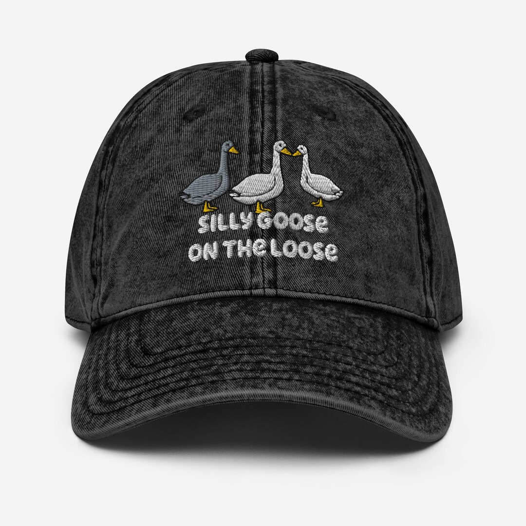 Silly Goose on the Loose Goose Cap Duck Goose University Embroidery ...